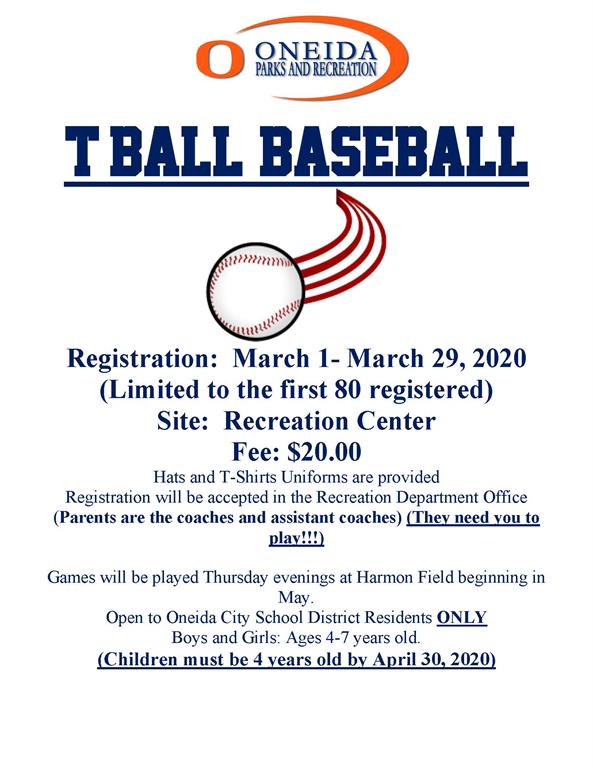 City of Oneida Parks and Recreation - City of Oneida Parks and Recreation